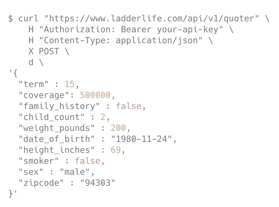 Deliver the Best Term Life Insurance via API | Ladder Life